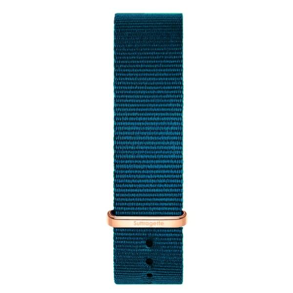 Turquoise Fabric Watch Band Gold – Suffragette